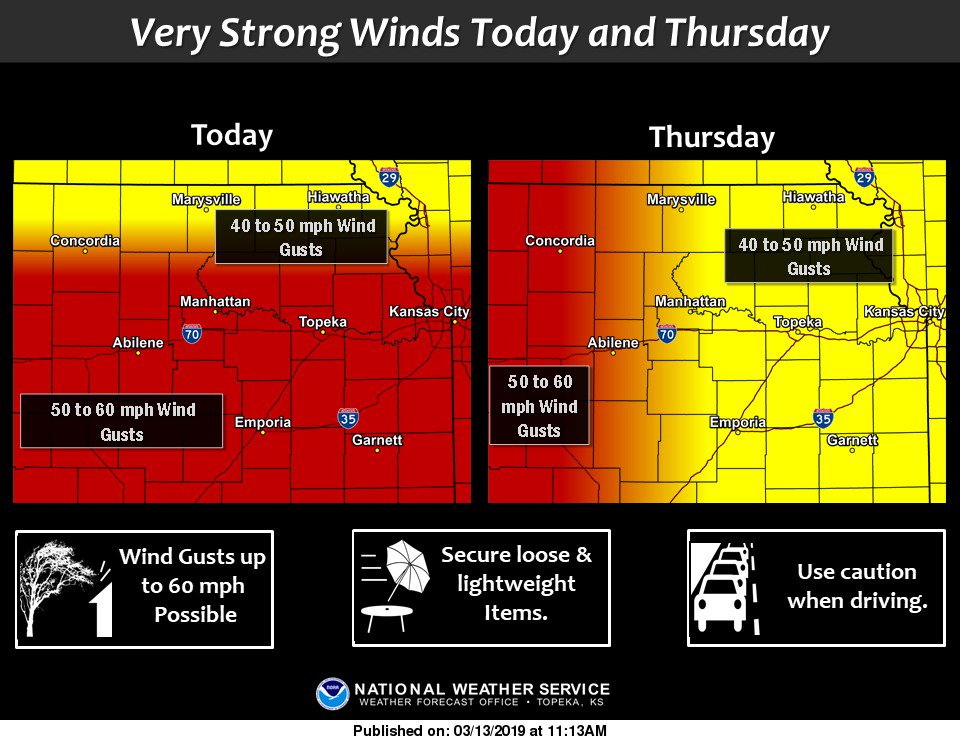 Wind gusts up to 60 mph expected in Lawrence area | News, Sports, Jobs ...